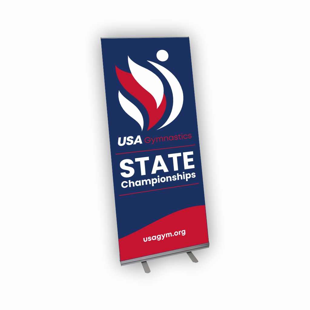 USA Gymnastics Standard Stand Up Banner | A-1 Awards, Inc.